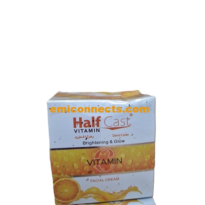 HALF CAST VITAMIN C BRIGHTENING AND GLOW FACIAL CREAM