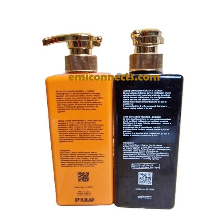 Active Caviar Drip Vitamin C + Tumeric & Arbutin Licorice Lotion