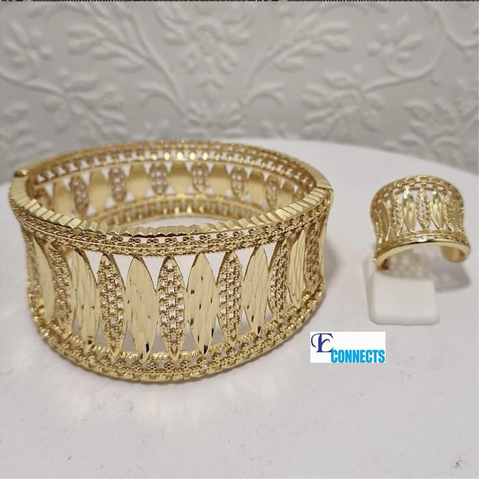 Dubai Gold Plated Bangle For Women