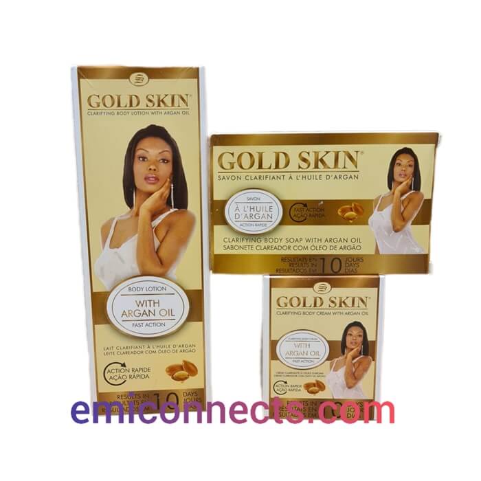 GOLD SKIN CLARIFYING BODY LOTION WITH ARGAN OIL 250ML