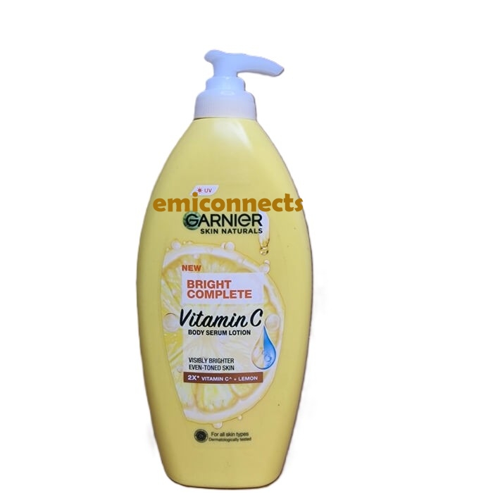 GARNIER Bright Complete 2x Lemon Serum Body Lotion Visibly Brighter 400ml