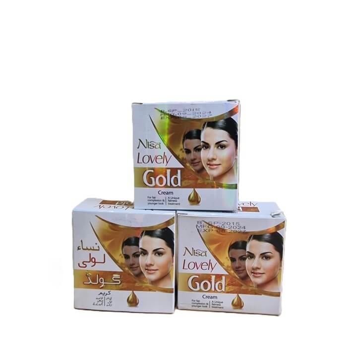Nisa Lovely Gold Whitening Face Cream 30g (Strong Whitening Face Cream)