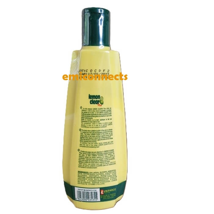Lemon Clear Body Lotion Enriched With Vitamin C & E 300ML