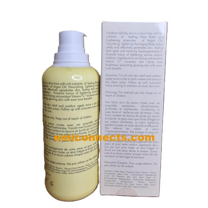 LightenUp Anti Ageing Brightening Body Lotion 400ml