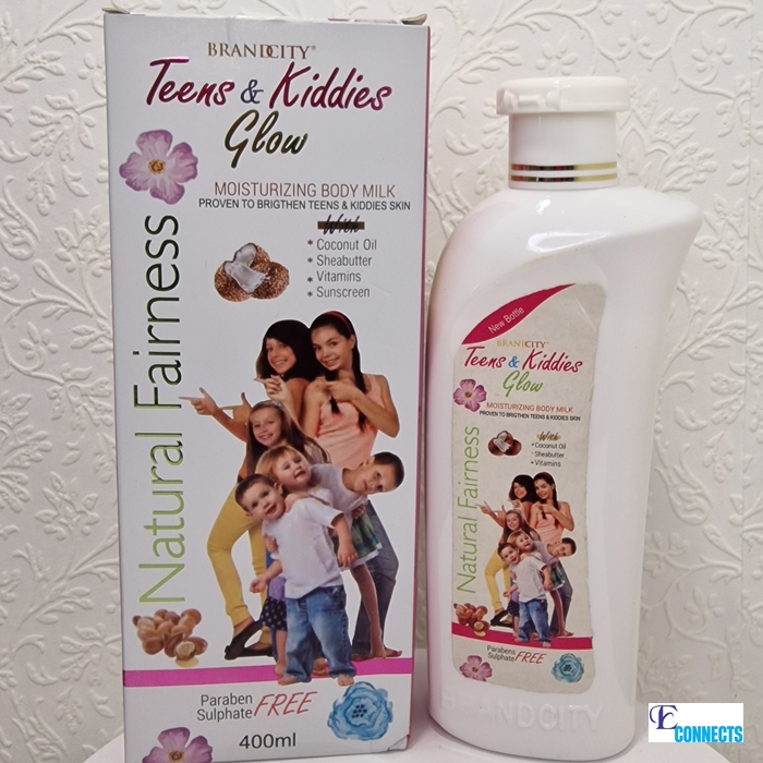 TEENS & KIDDIES GLOW NATURAL FAIRNESS MOISTURISING BODY MILK - 400ML